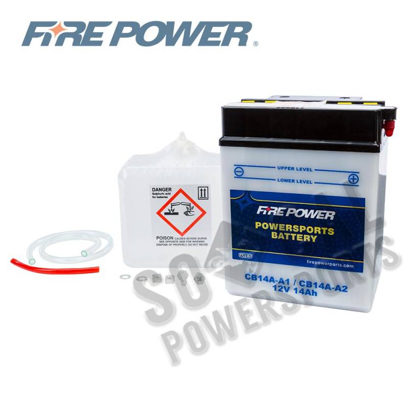 Fire Power Battery W/ Acid Pack - Cb14A-A2
