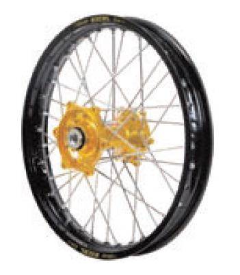 Dubya MX Front Wheel with Excel Rim - 1.40x19 - Gold Hub/Black Rim - 70 ...