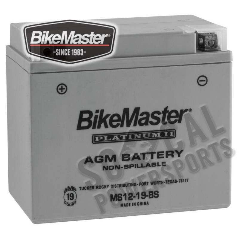 Bikemaster AGM Platinum II Battery - MS12-19-BS