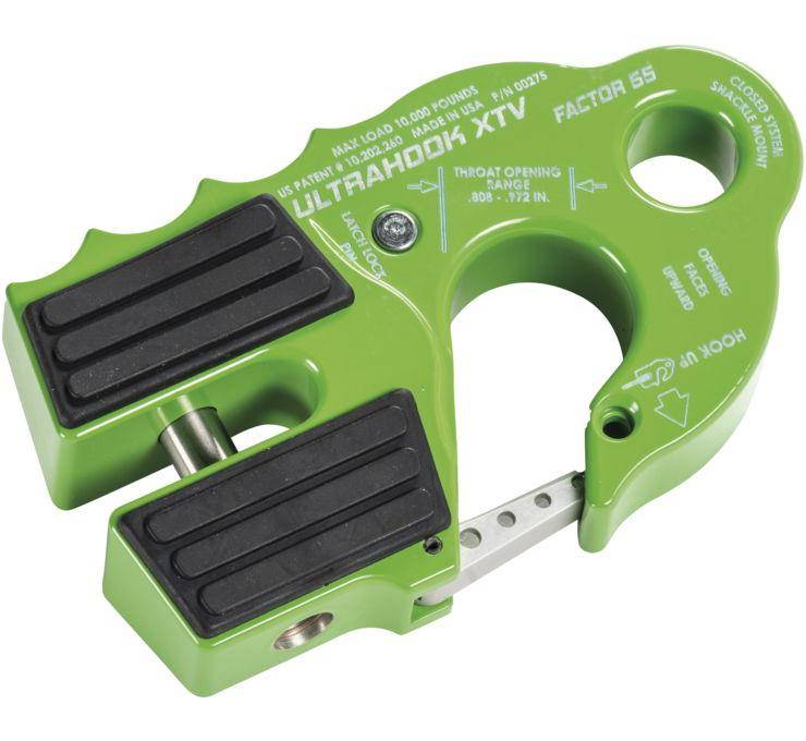 Warn UltraHook XTV Winch Shackle Mount - Green - 00275-08