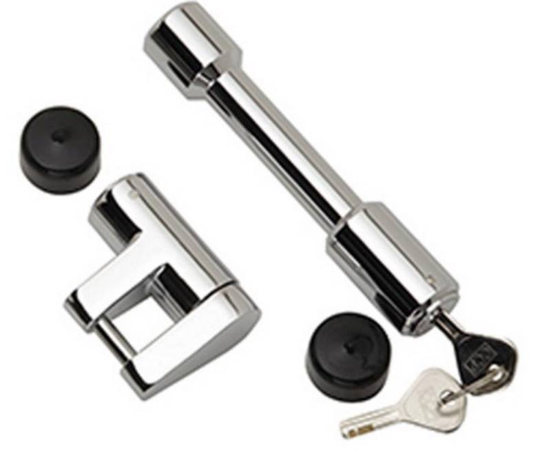 Bulldog 5/8" Chrome Dog Bone Lock W/ Chrome Coupler Lock