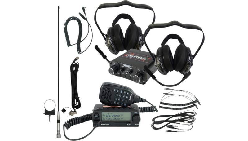 NavAtlas Intercom and Radio Kit with Two Behind-The-Neck Headsets - NIRBH2