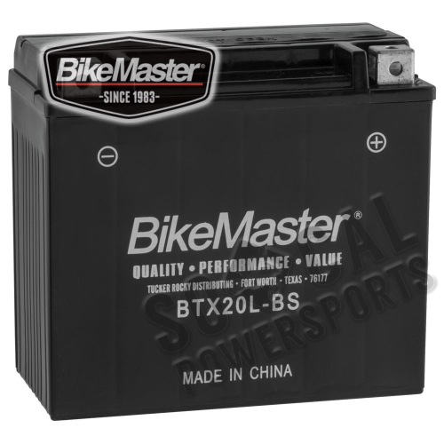 Bikemaster High Performance Maintenance-Free Battery - BTX20L-BS